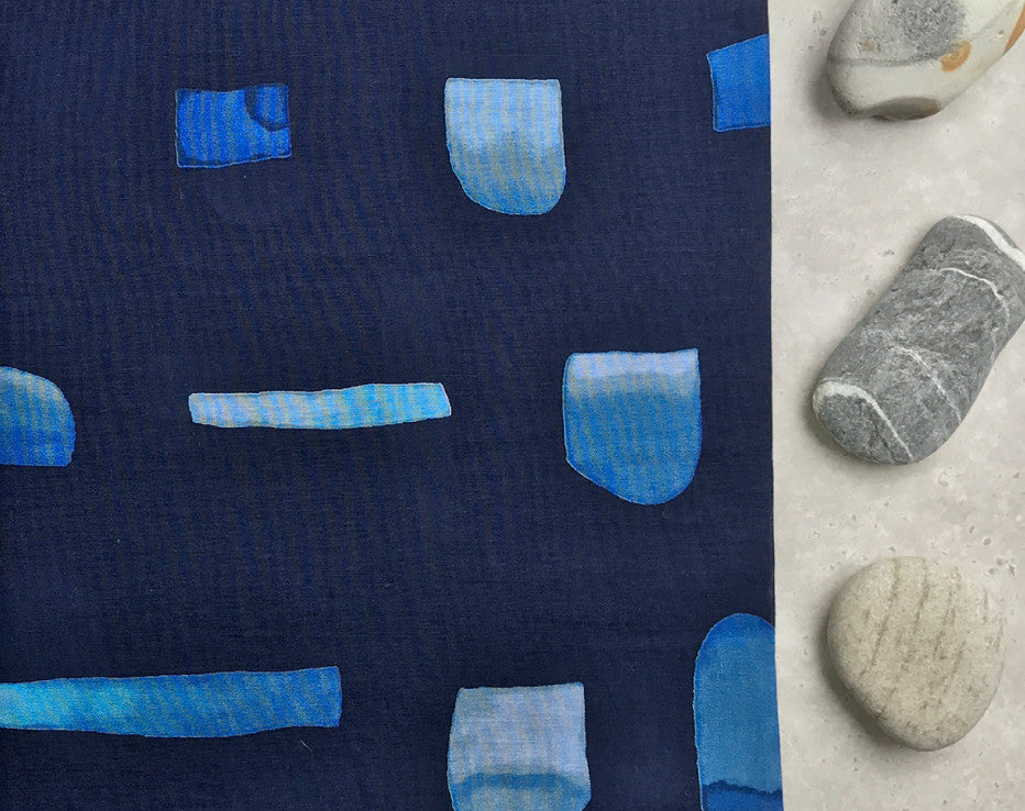 3 Min. Blue Cotton by Kokka – FABERWOOD