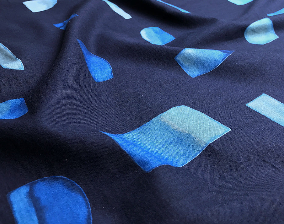 3 Min. Blue Cotton by Kokka – FABERWOOD